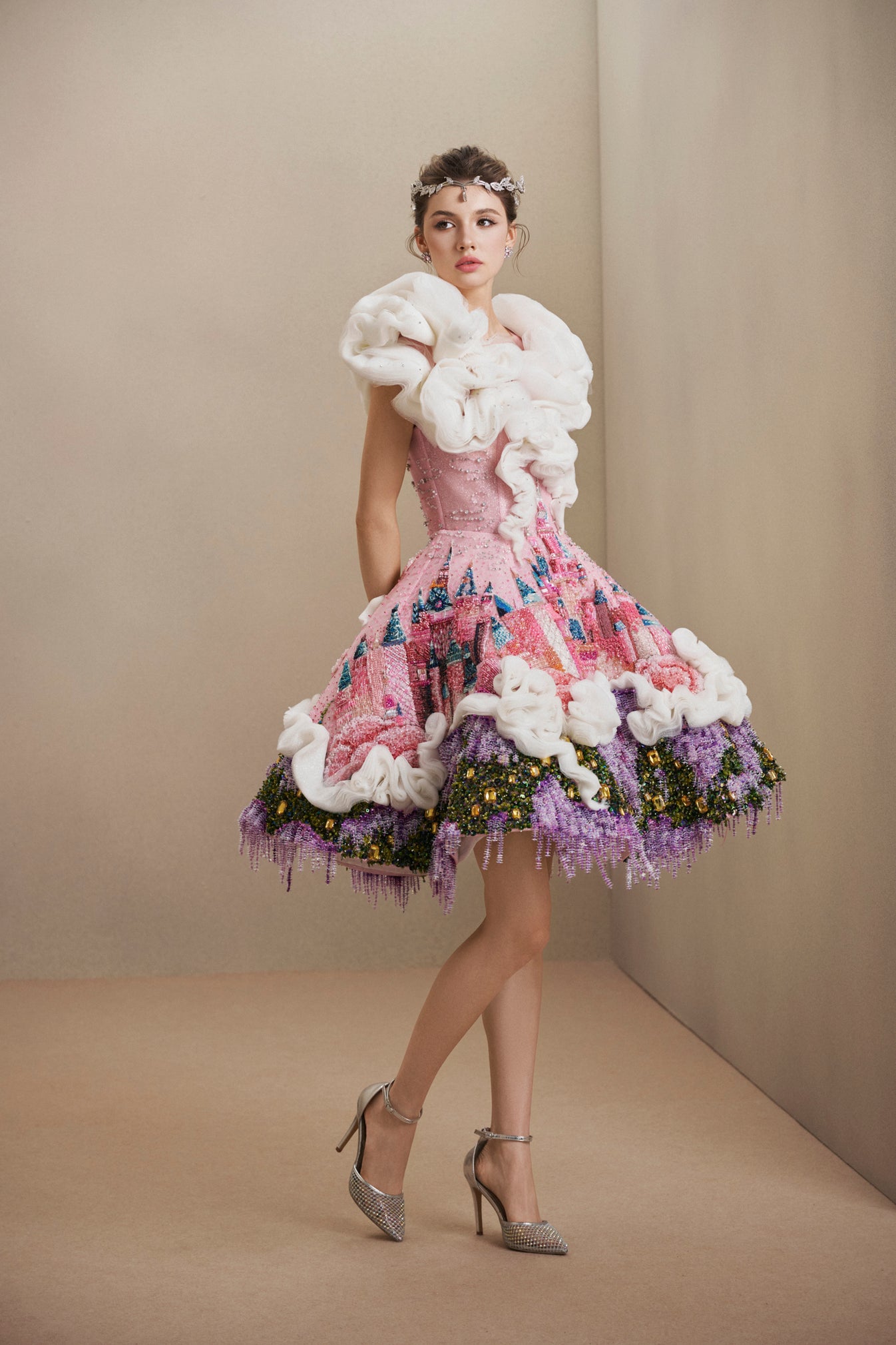 LOOK 6: Enchanted Castle Bloom – Almée Couture